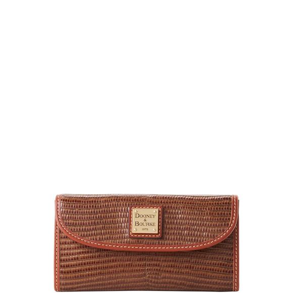 Dooney & Bourke | Bags | Dooney Bourke Embossed Lizard Continental ...